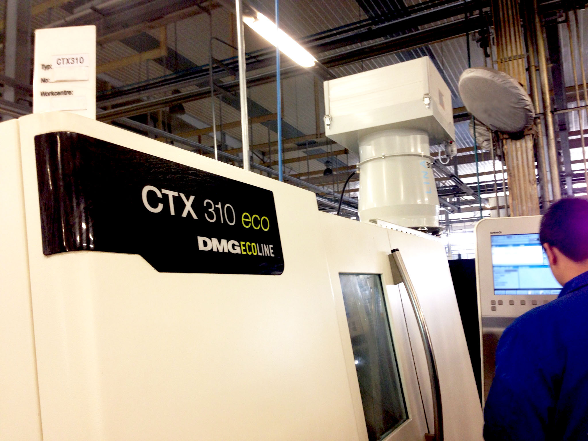 The 3nine oil mist eliminator Lina installed on a DMG MORI CTX 310 ...